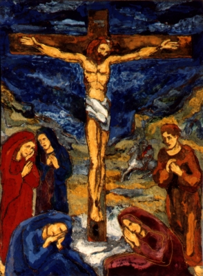 12. Station - Die Kreuzigung Jesu